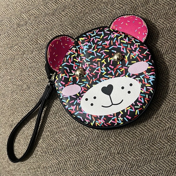 Betsey Johnson | Bags | Betsey Johnson Sprinkle Bear Wristlet | Poshmark